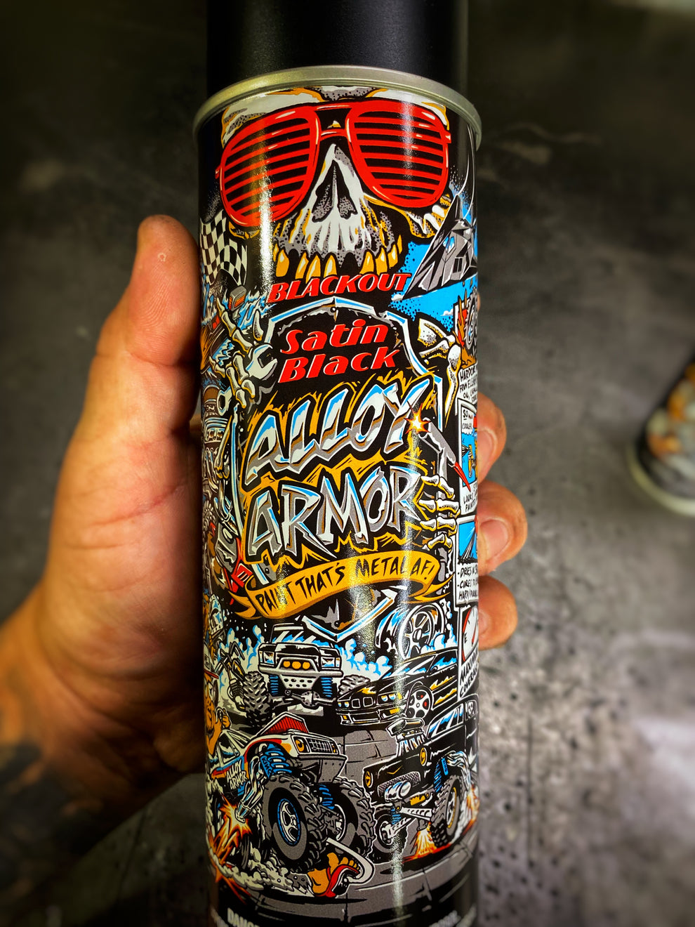 Blackout Satin Black (Single can) – Alloy Armor Paint